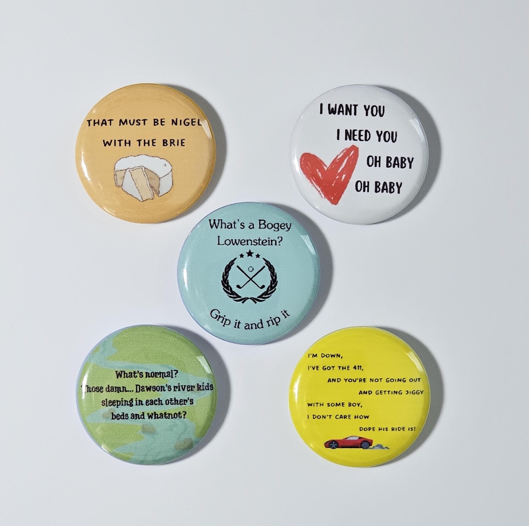 Ten Things I Hate About You Inspired Buttons; 1.25" - Etsy