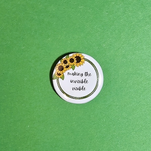 Hidden/invisible Disabilities Sunflower Pinback Buttons - Etsy
