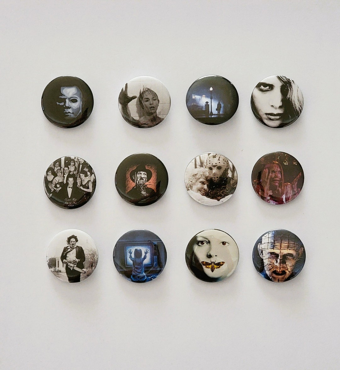 1.25" Horror/halloween Themed/inspired Buttons - Etsy