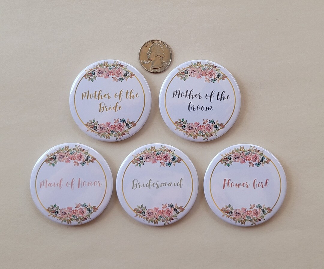 2.25" Bridal Shower Pinback Buttons - Etsy