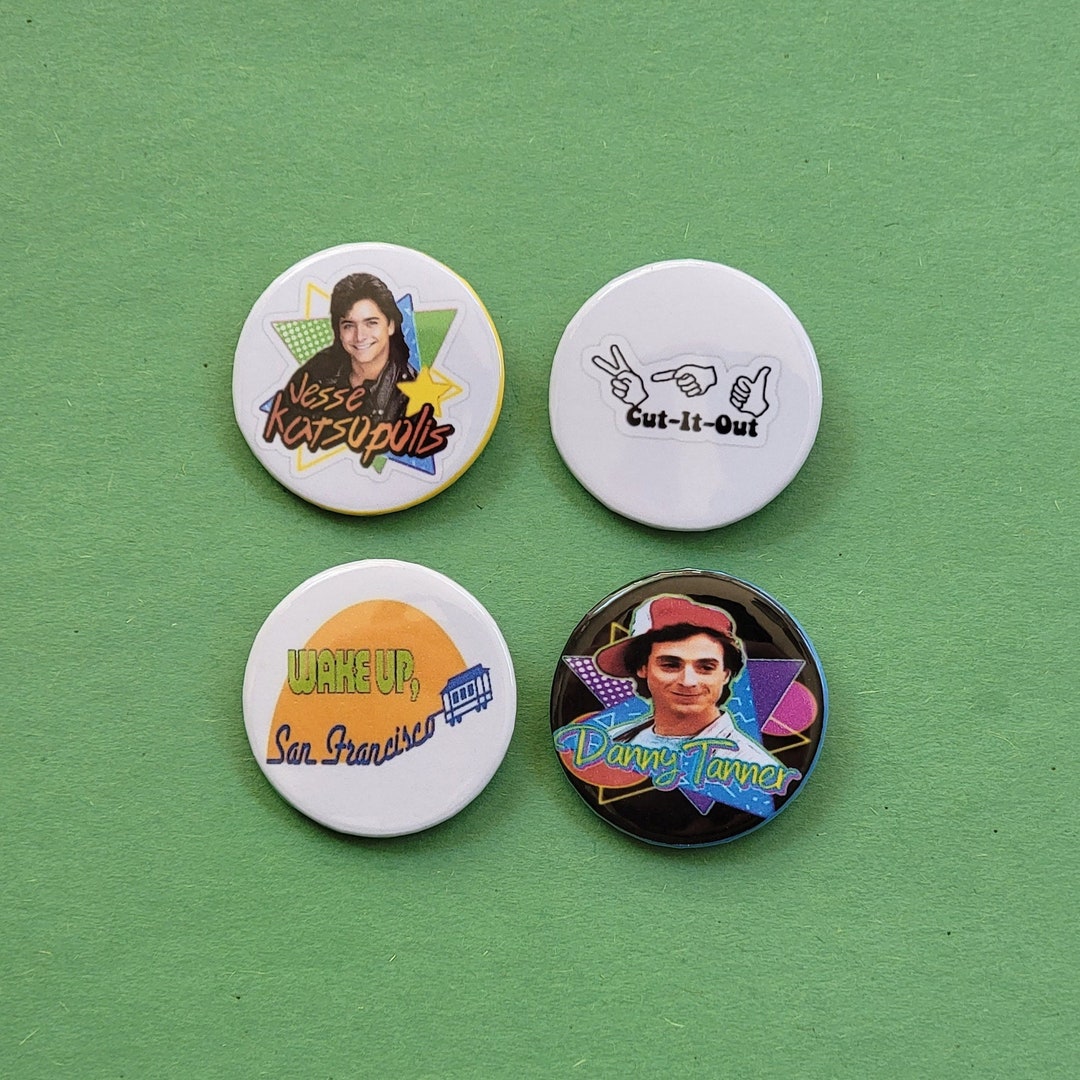 1.25 Full House Pinback Button Set - Etsy