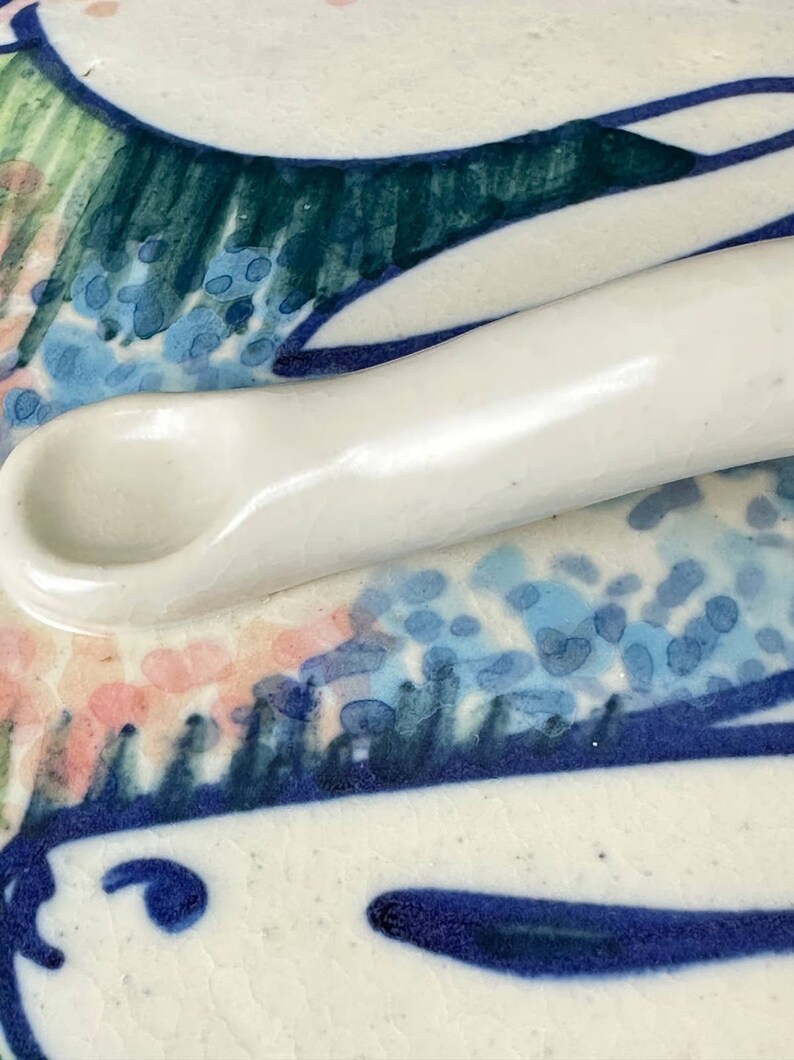 Vintage Debbie Dean Bunny Rabbits Pottery Casserole Bowl - Etsy