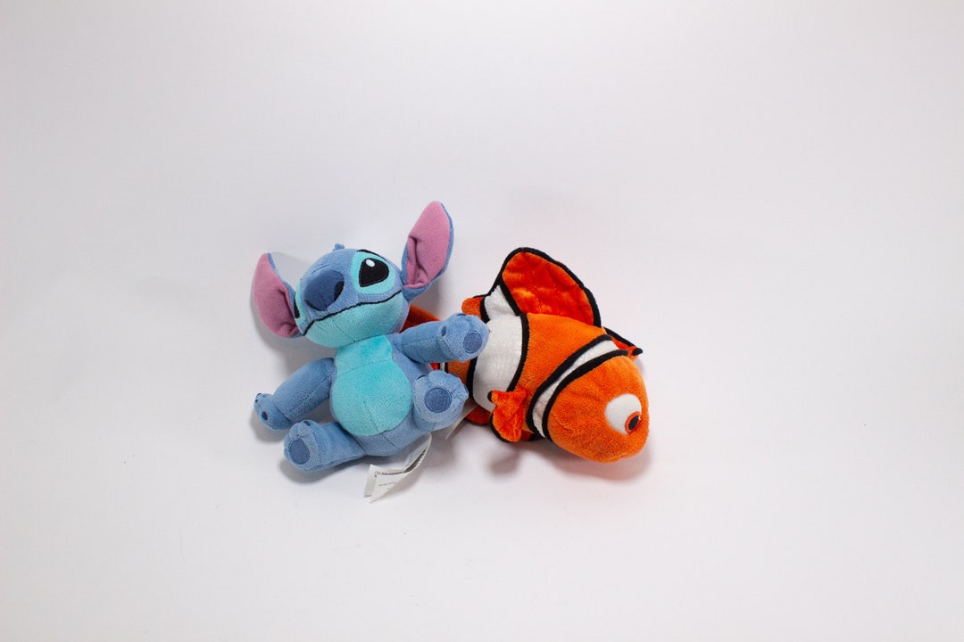 Finding Nemo and Stitch Plush Disney Vintage - Etsy