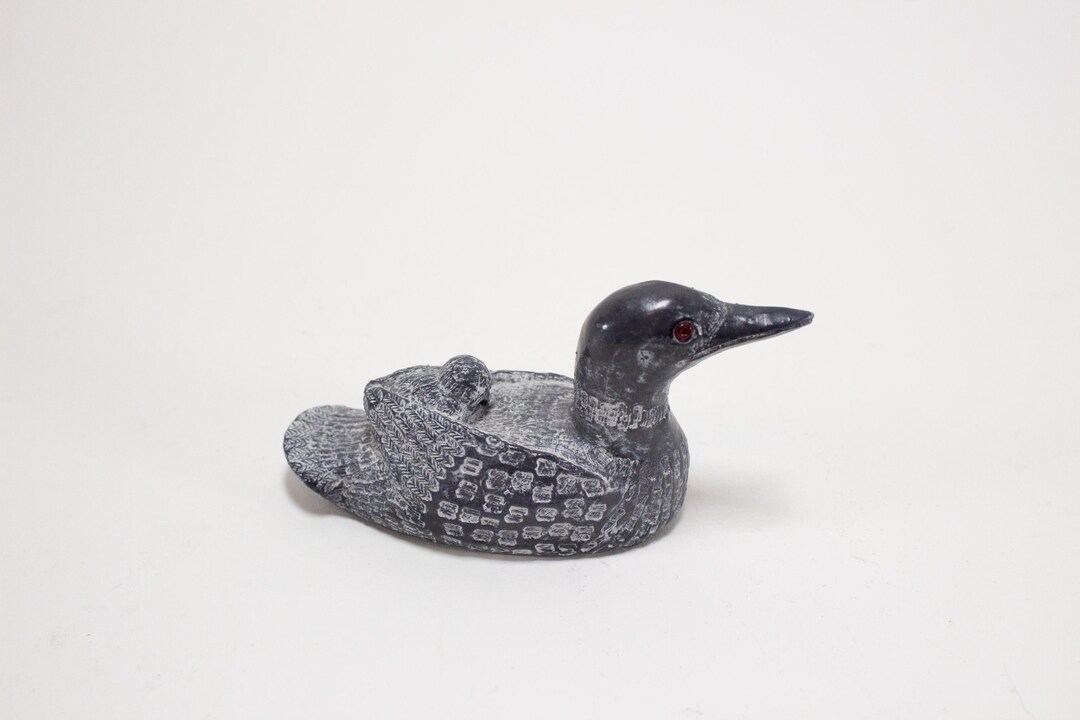 Vintage Wolf Original Inuit Stone Carving Loon - Etsy