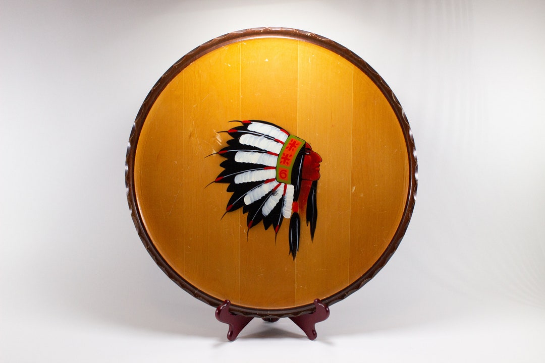 Hand Painted First Nations Indigenous American Indian Wall Decor Wood ...