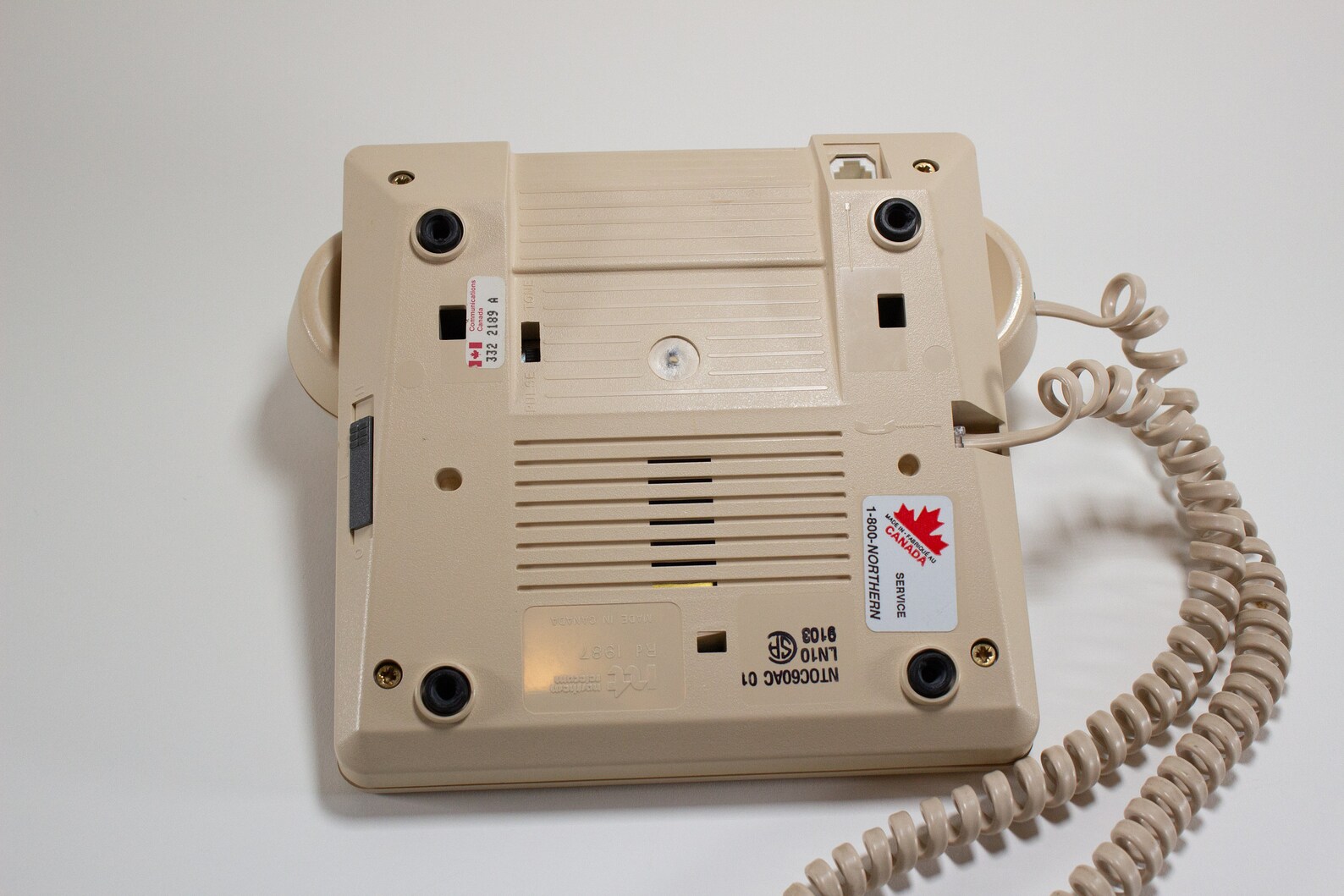 Vintage Corded Telephone Northern Telecom Made in Canada Beige - Etsy