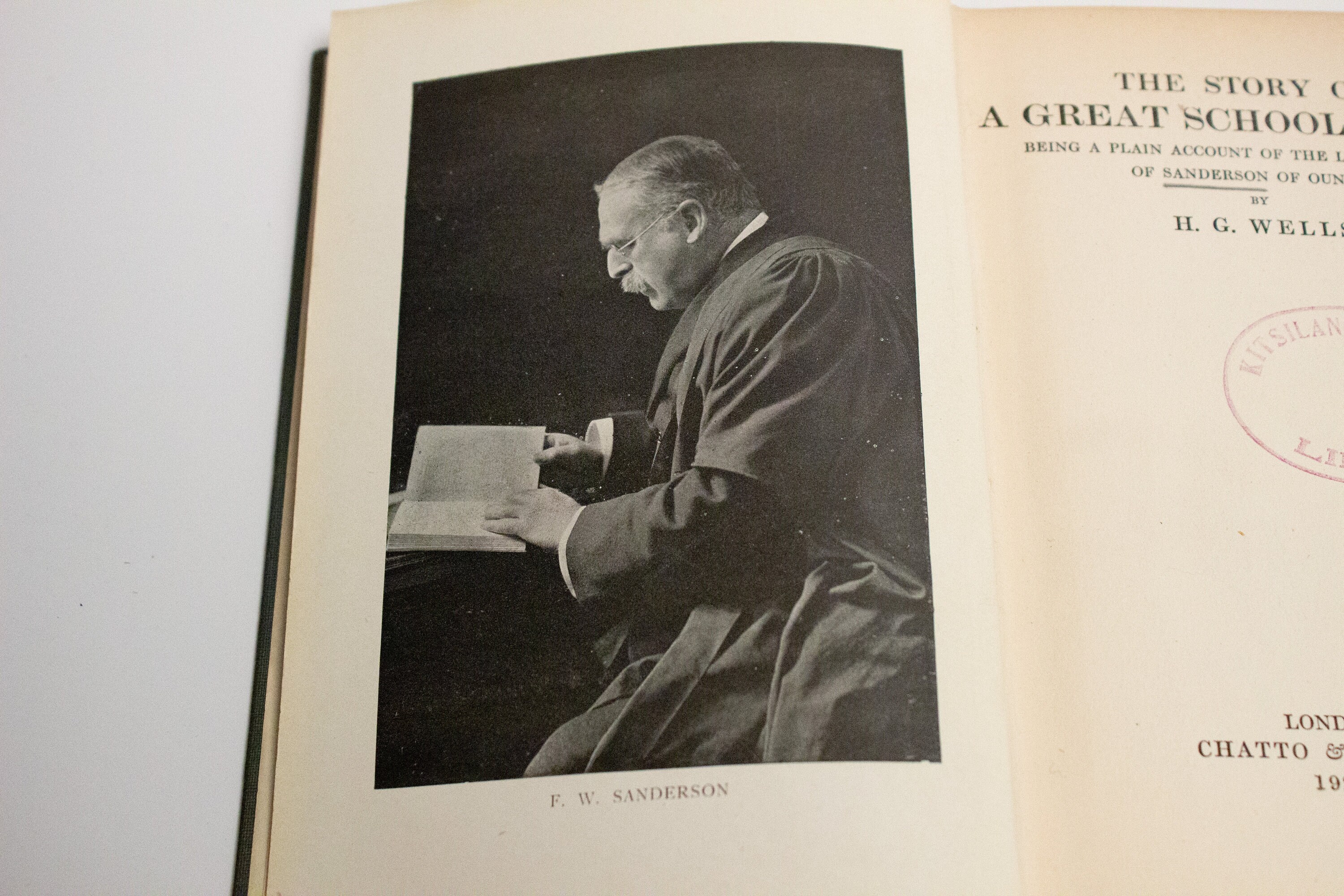 The Story of a Great Schoolmaster by H.G. Wells Vintage Book - Etsy