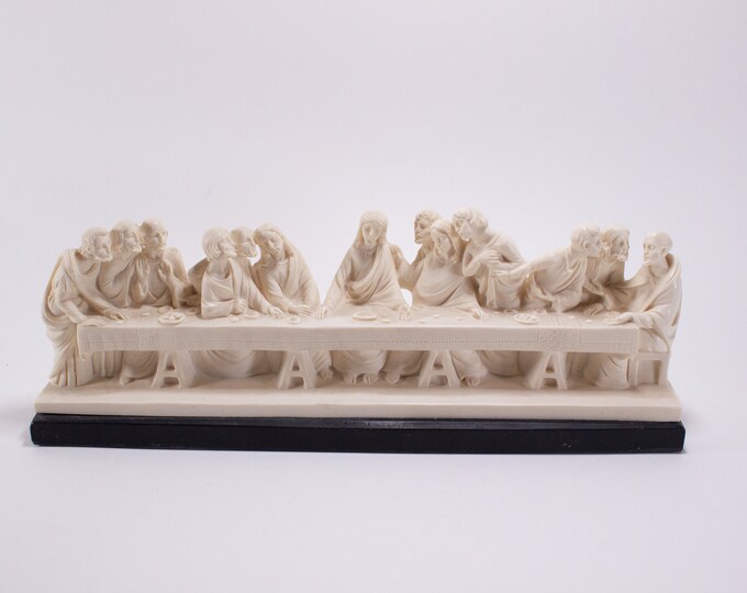 The Last Supper Genuine Hand Carved Alabaster Figure Made in Italy ...