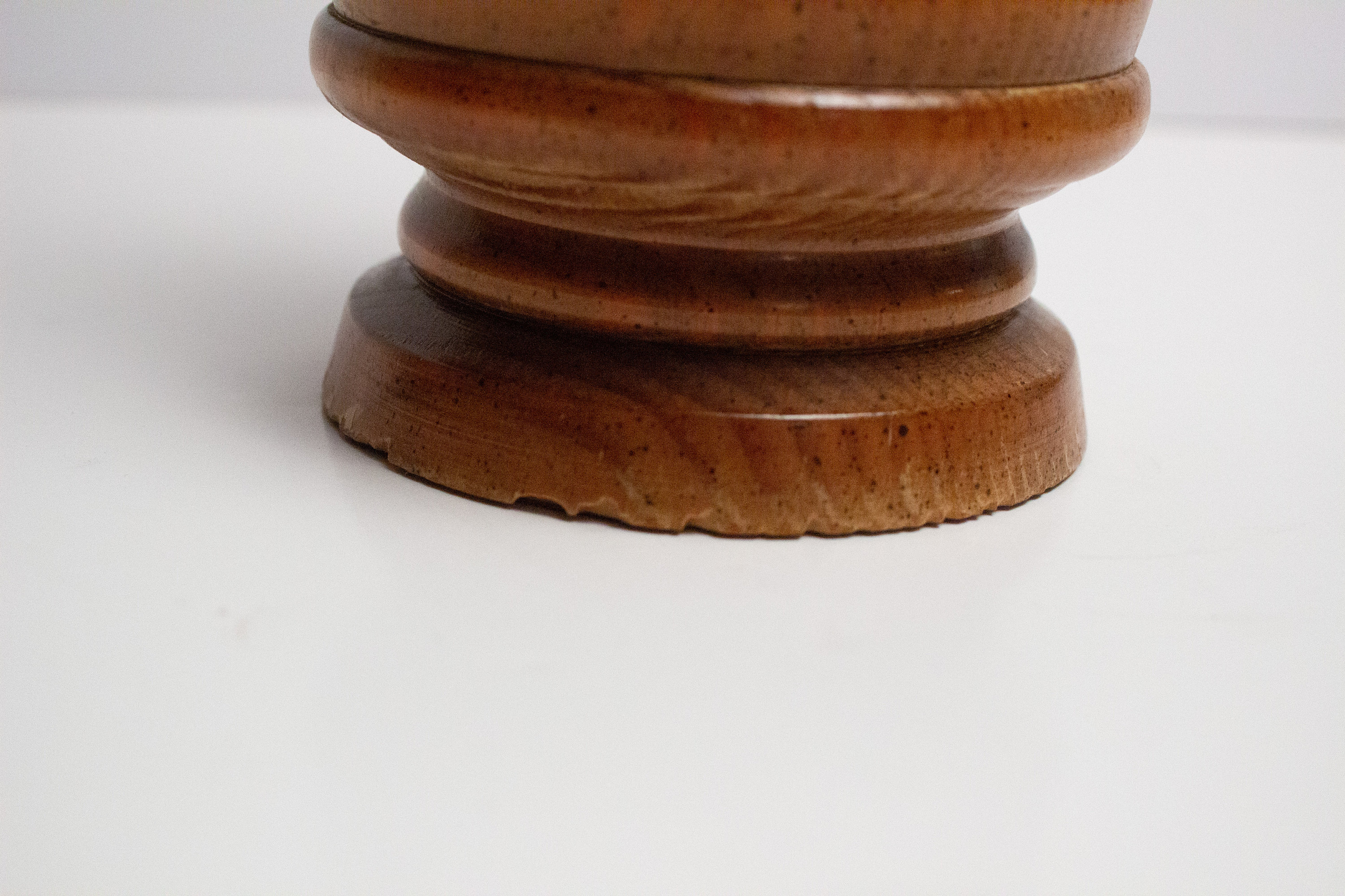 Vintage Hurricane Oil Lamp Wood Base - Etsy