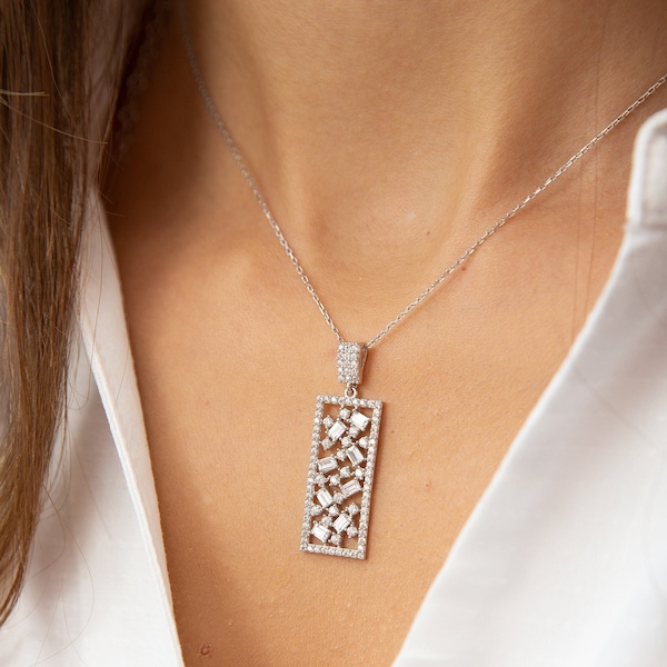 Rectangular Pendant - Etsy