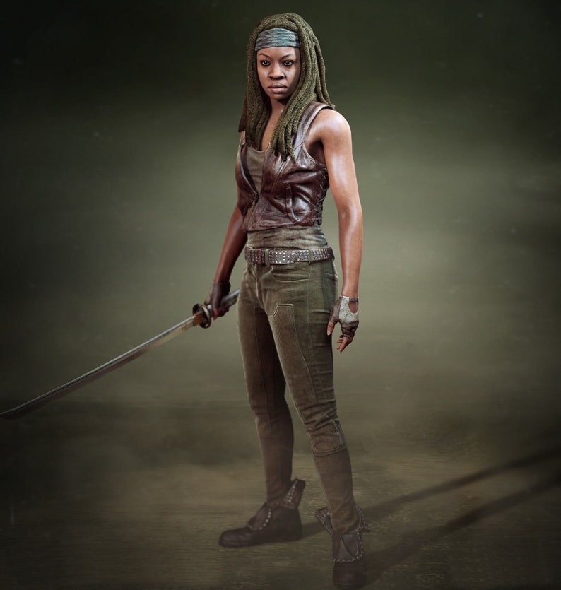 Michonne Walking Dead 3D STL File 3D Design 3D Printer - Etsy Singapore