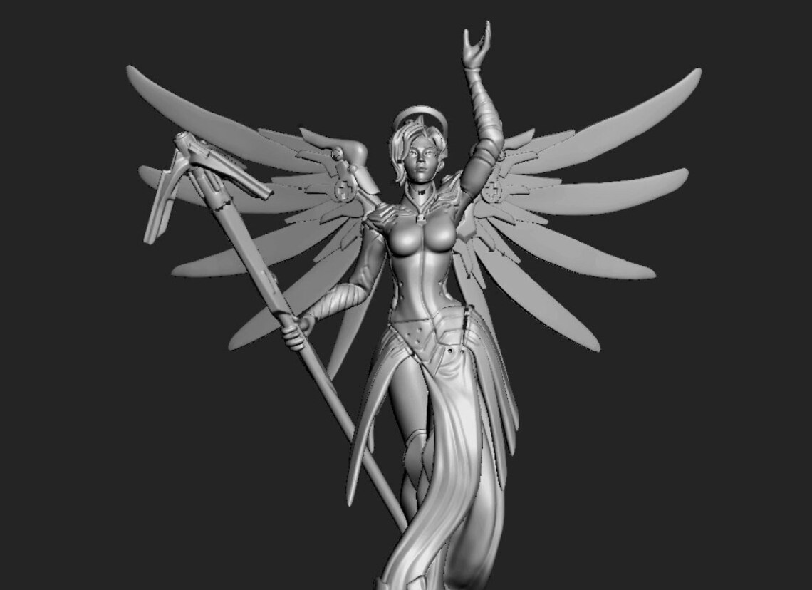 Overwatch Mercy 3D STL File 3D Design 3D Printer - Etsy