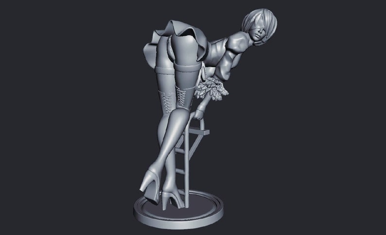 Anime Girl 3d Stl File 3d Design 3d Printer Anime Girl 3d Etsy New