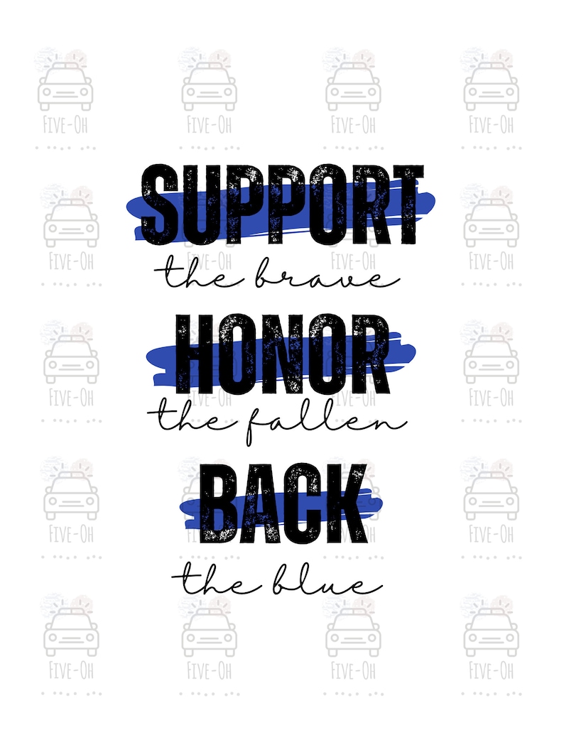 Back the Blue *DIGITAL DOWNLOAD* - Etsy