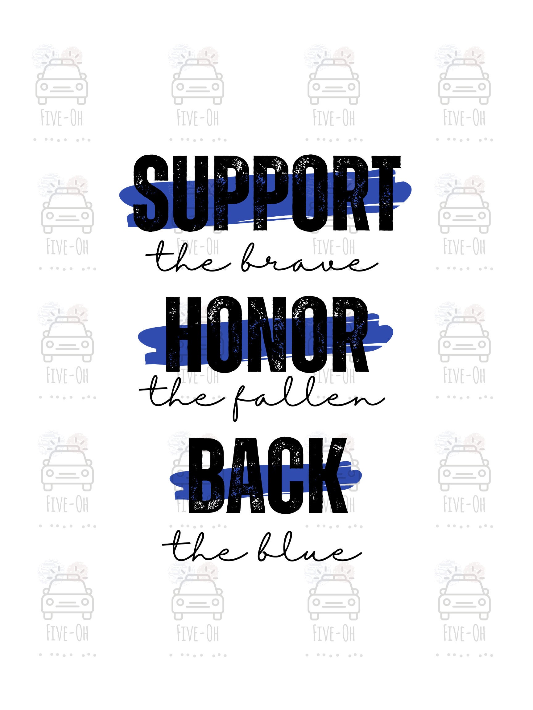 Back the Blue *DIGITAL DOWNLOAD* - Etsy