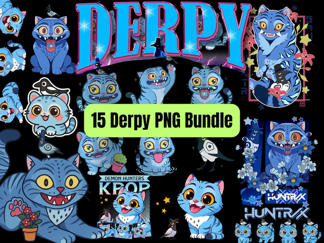 Derpy PNG | Kpop Demon Hunters Digital Download | Anime Style Clipart ...