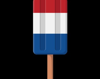 Patriotic Popsicle Garland Printable for the 4th of July, Preschool ...