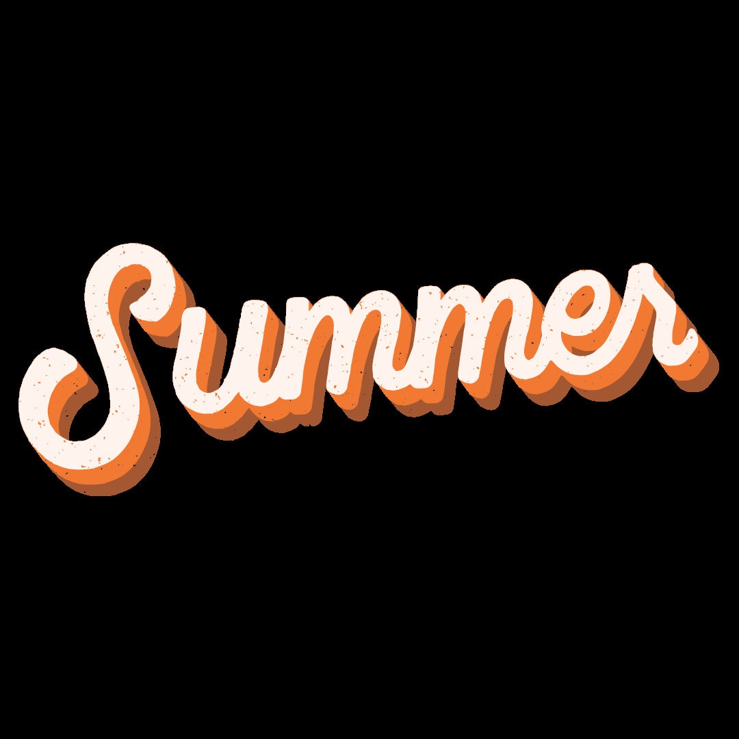 Summer Bubble Letters - Etsy