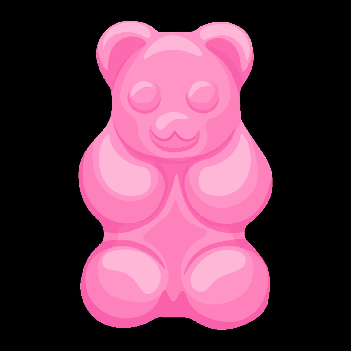 Pink Gummy Bear - Etsy