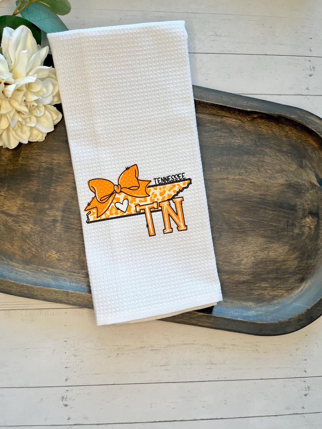 TN Decor | Tea Towel | Waffle Weave Kitchen Decor | Football Decorative ...