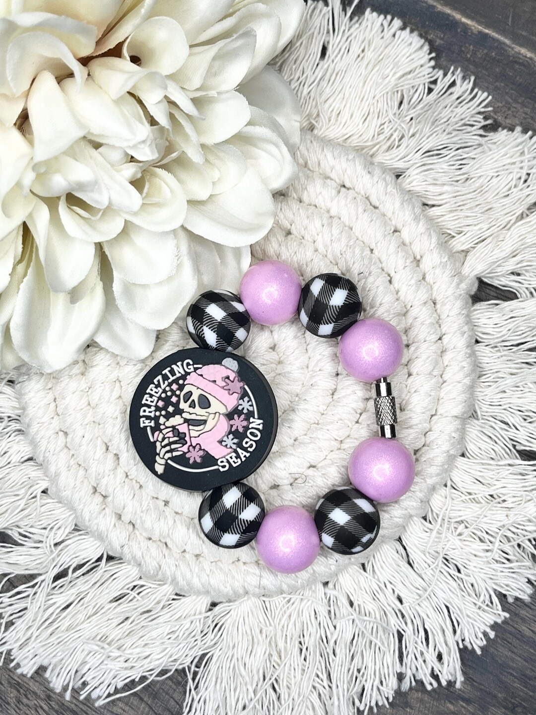 Skull Stanley Cup Charm for Women, Freezing Season Skull Charm Gift for ...