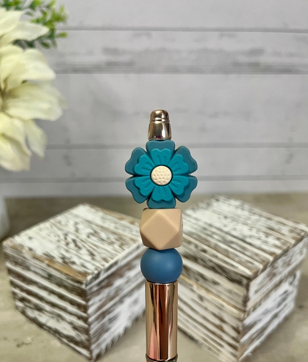 Flower Pen Office Supply Beaded Pen Character Pen Bubblegum Pen Focal ...