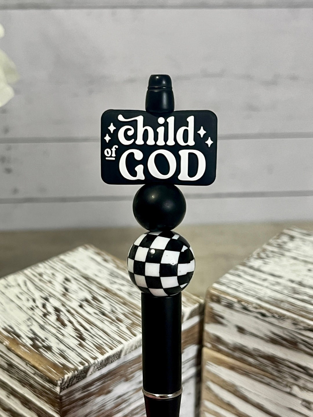 Christian Pen Office Supply Beaded Pen Character Pen Faith Bubblegum ...