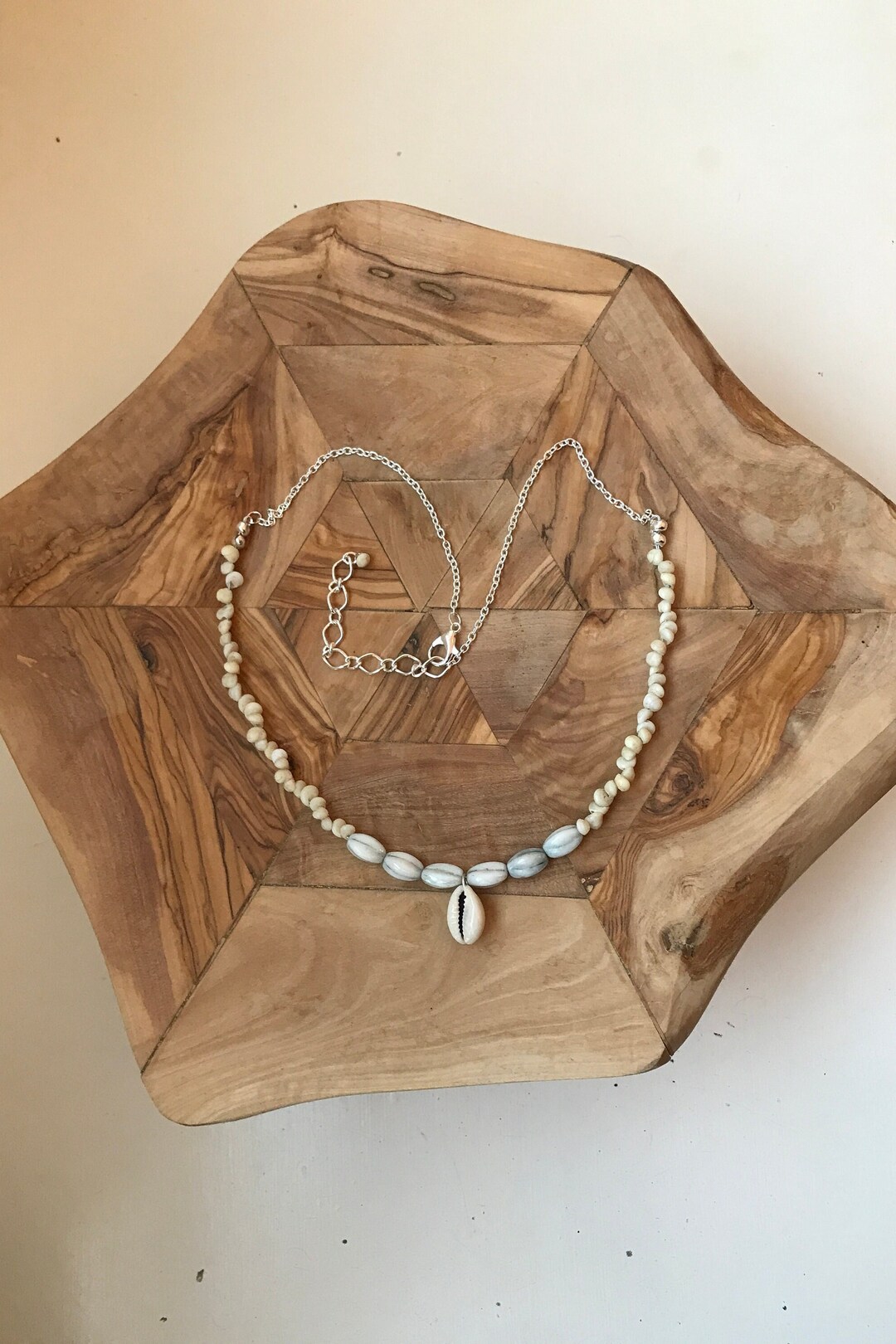 Handmade Reclaimed Vintage Shell Necklace With Tiny Haitian Shells ...