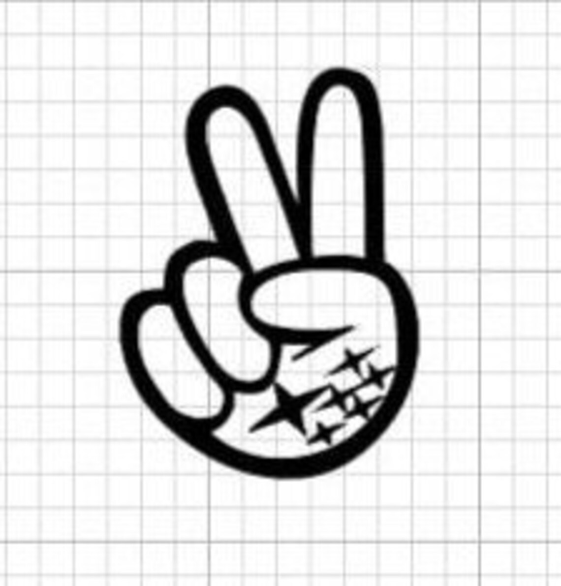 Subie Peace Die Cut Vinyl Decal - Etsy