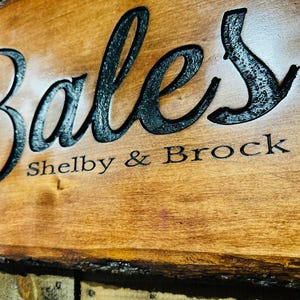 Personalized Name Signs, Live Edge - Etsy