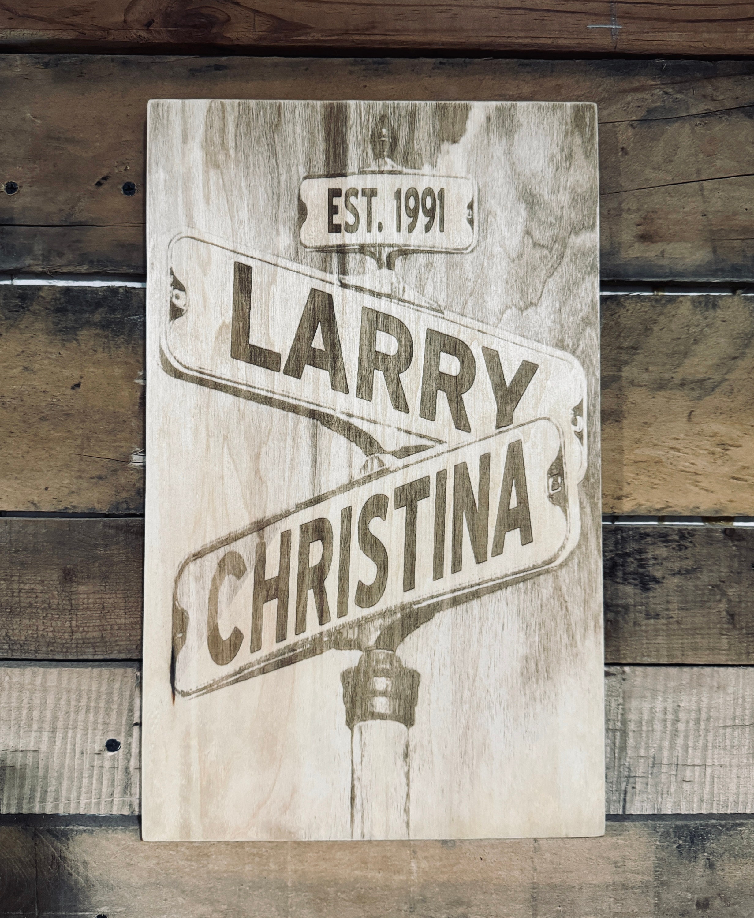 Wooden Couples Street Sign - Etsy