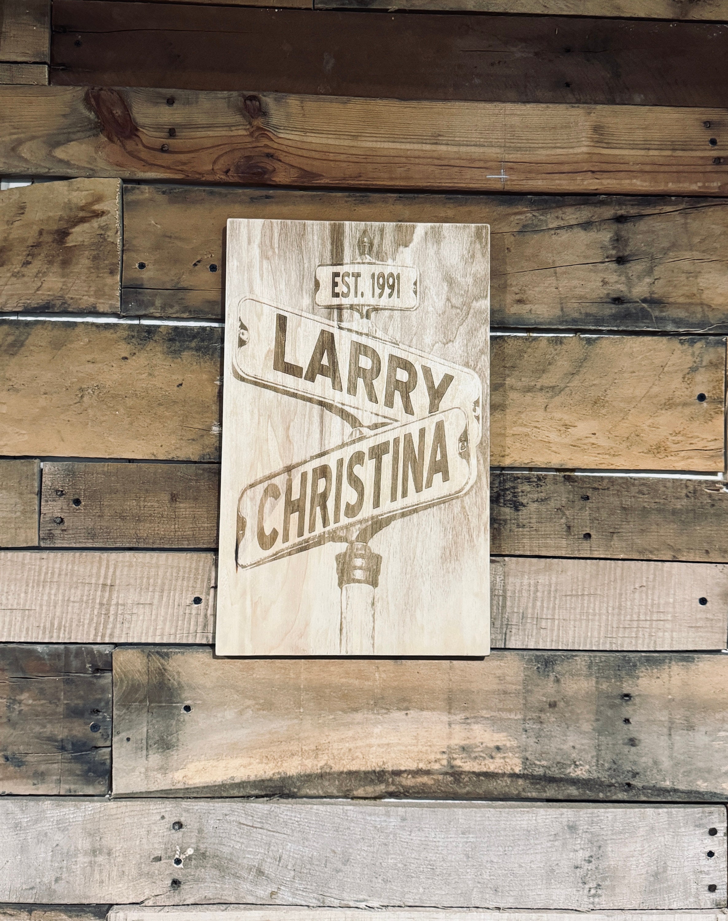 Wooden Couples Street Sign - Etsy