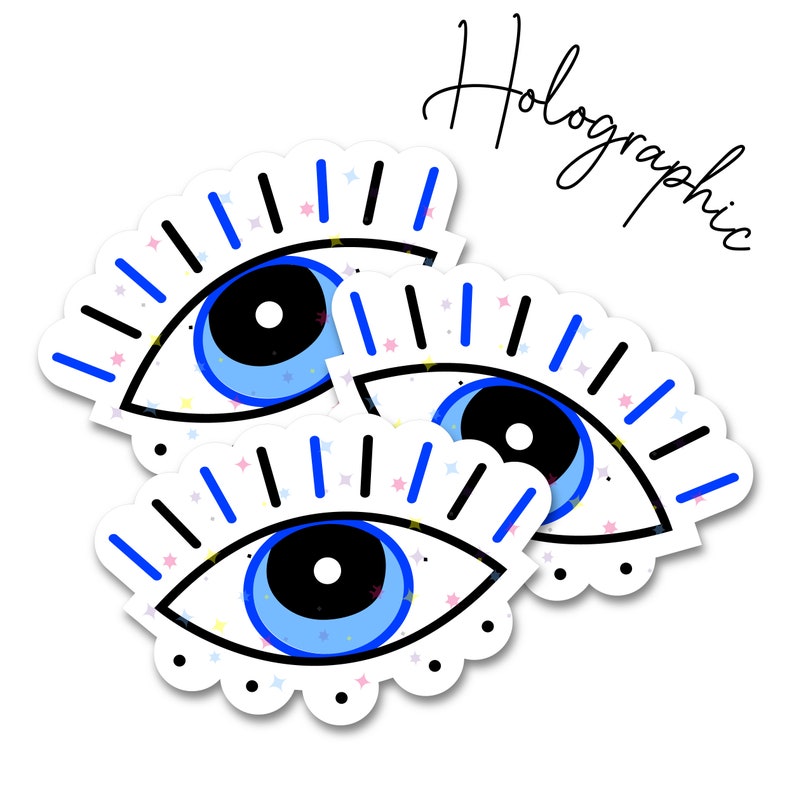 Evil Eye Decal | Waterproof Decal | Sticker for Water Bottle, Car ...