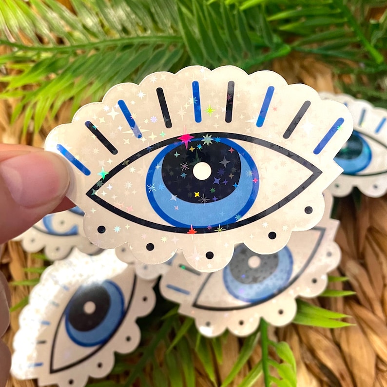 Evil Eye Decal | Waterproof Decal | Sticker for Water Bottle, Car ...