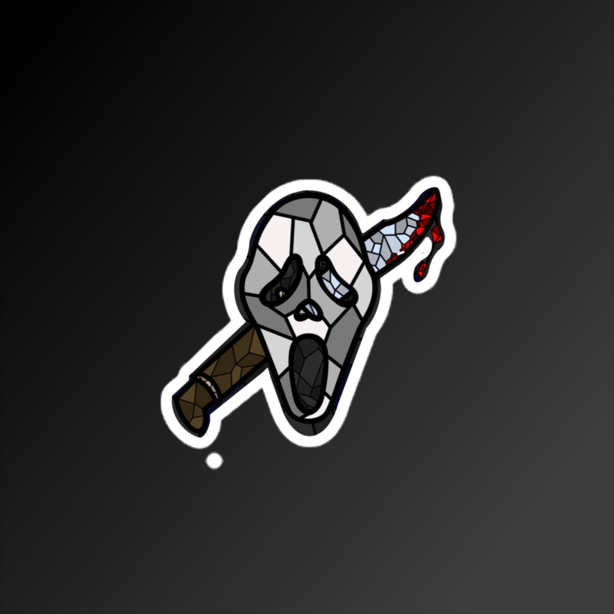 Ghostface Vinyl Sticker - Etsy