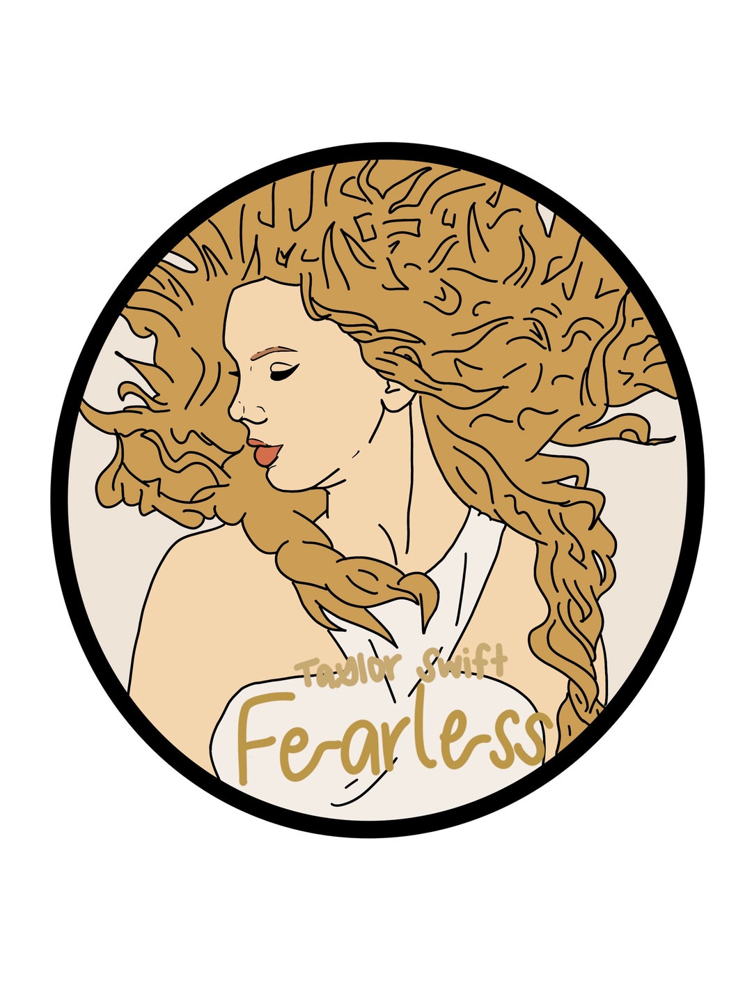 Fearless Album Cover Vinyl Sticker - Etsy