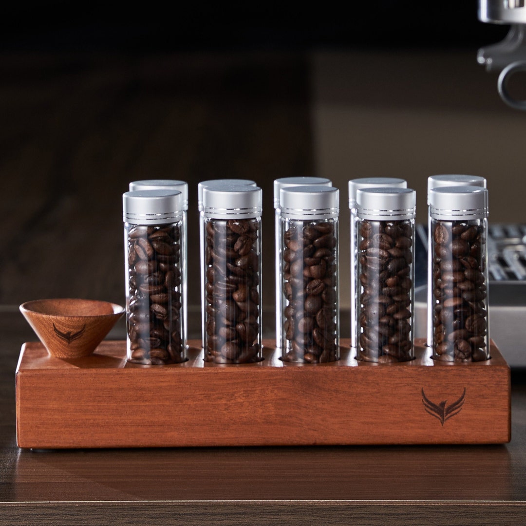Single Dose Coffee Bean Storage Tubes Coffee Bean Cellar 10 Pcs Dosing ...