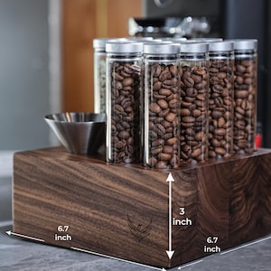 Coffee Bean Cellar Single Dose Storage Tubes- 12 Pcs Glass Espresso ...