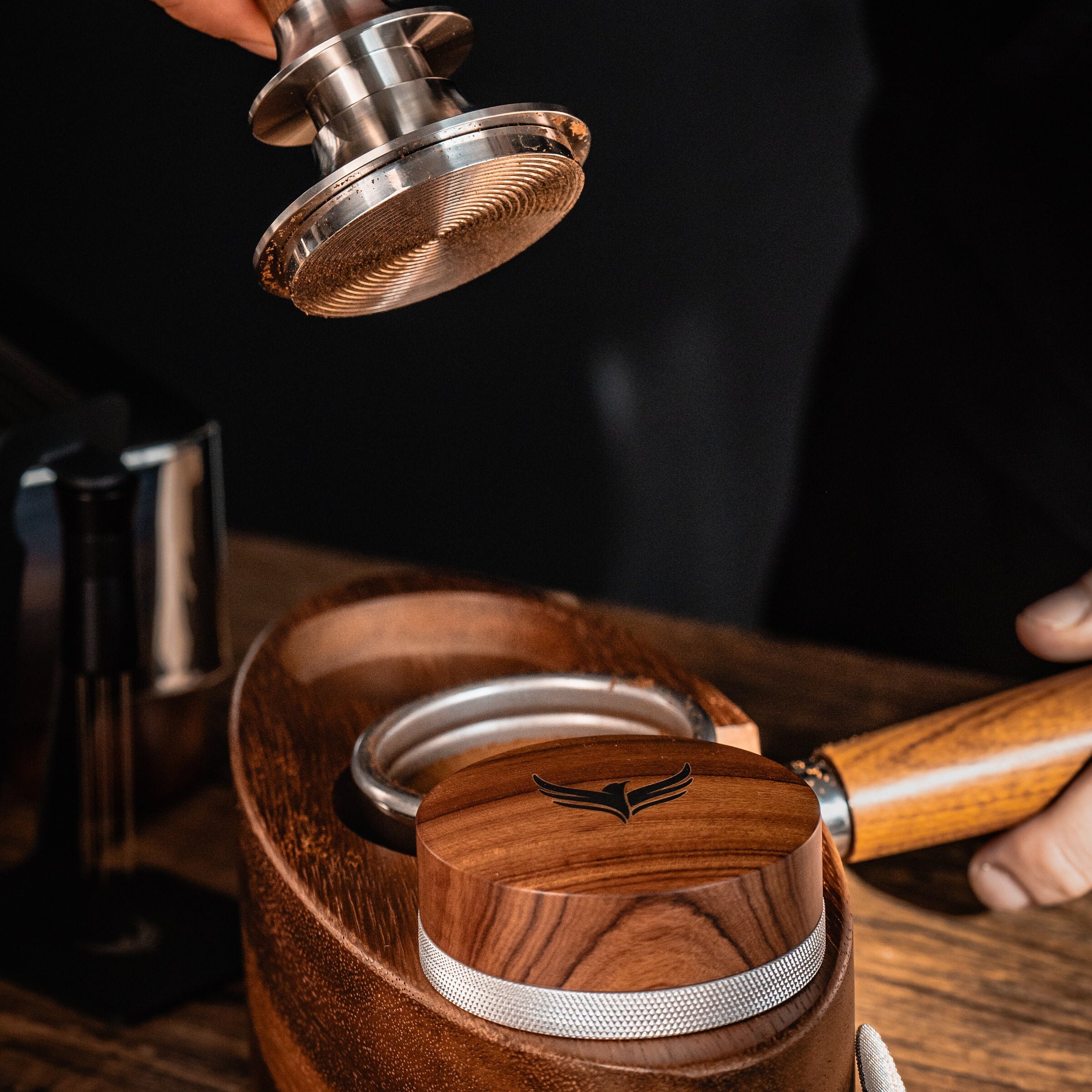 54mm Espresso Distributor - Adjustable Rosewood Coffee Distribution ...