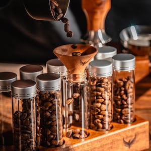 Single Dose Coffee Bean Storage Tubes Coffee Bean Cellar 10 Pcs Dosing ...