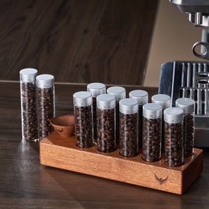 Single Dose Coffee Bean Storage Tubes Coffee Bean Cellar 10 Pcs Dosing ...