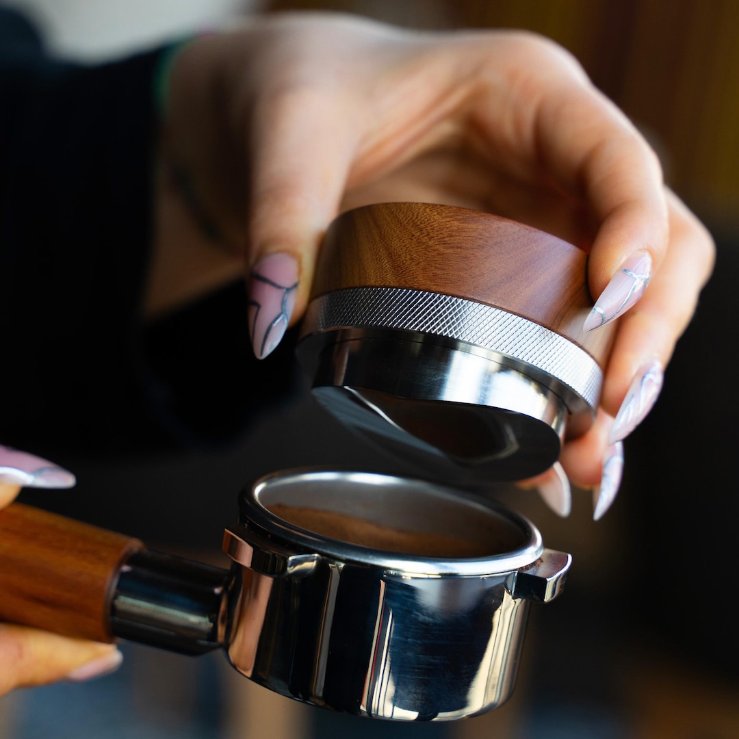54mm Espresso Distributor - Adjustable Rosewood Coffee Distribution ...