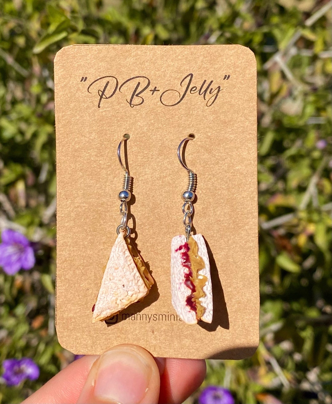 Peanut Butter Jelly Earrings Food Earrings Food Jewelry gift for Friend ...