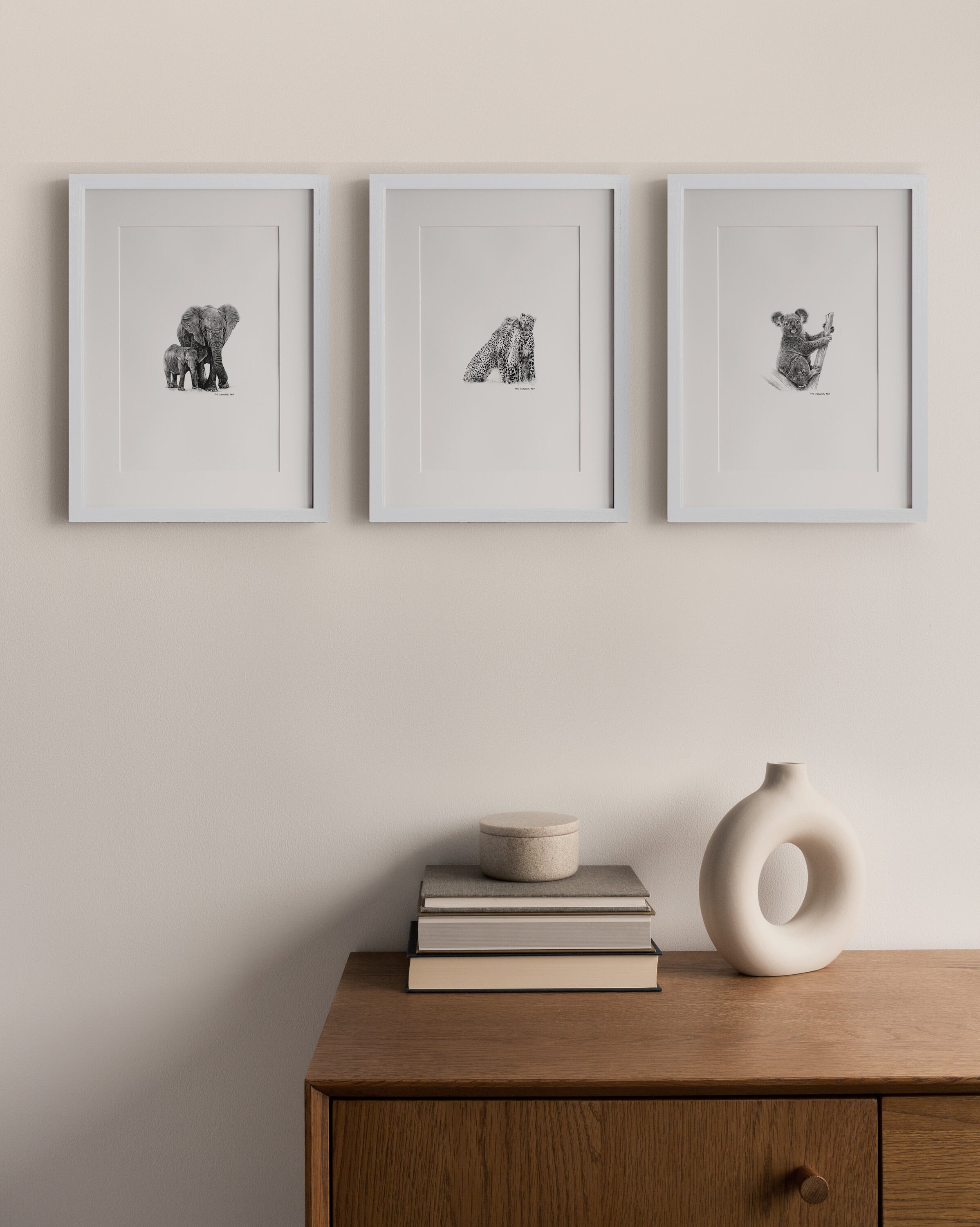 Cheetah Pencil Drawing Wall Art | Minimalist Animal Wall Art Pencil ...