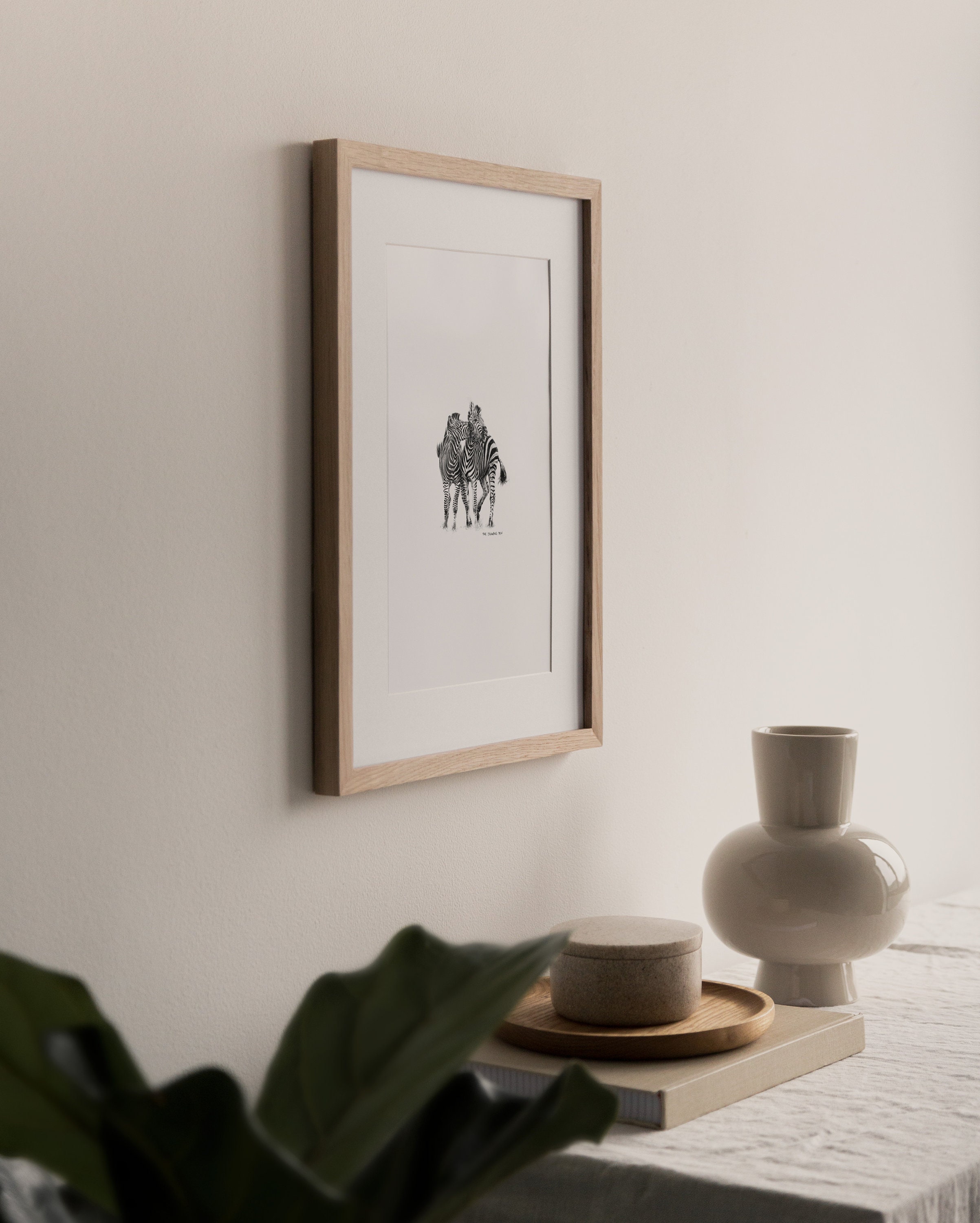 Zebra Pencil Drawing Wall Art Minimalist Animal Wall Art - Etsy