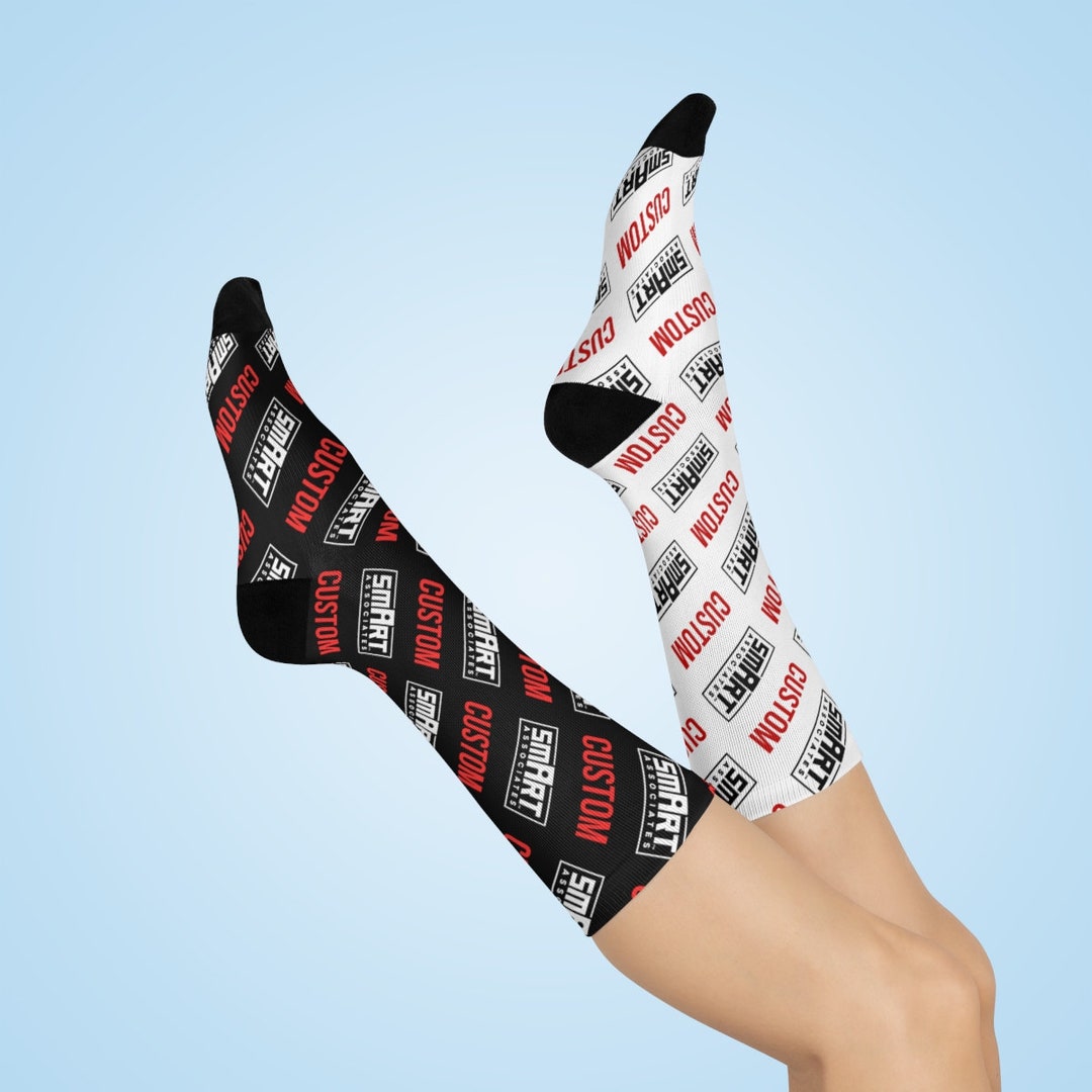 CUSTOM - All Over Print Crew Socks - DTG Print, All Over Face Pattern ...