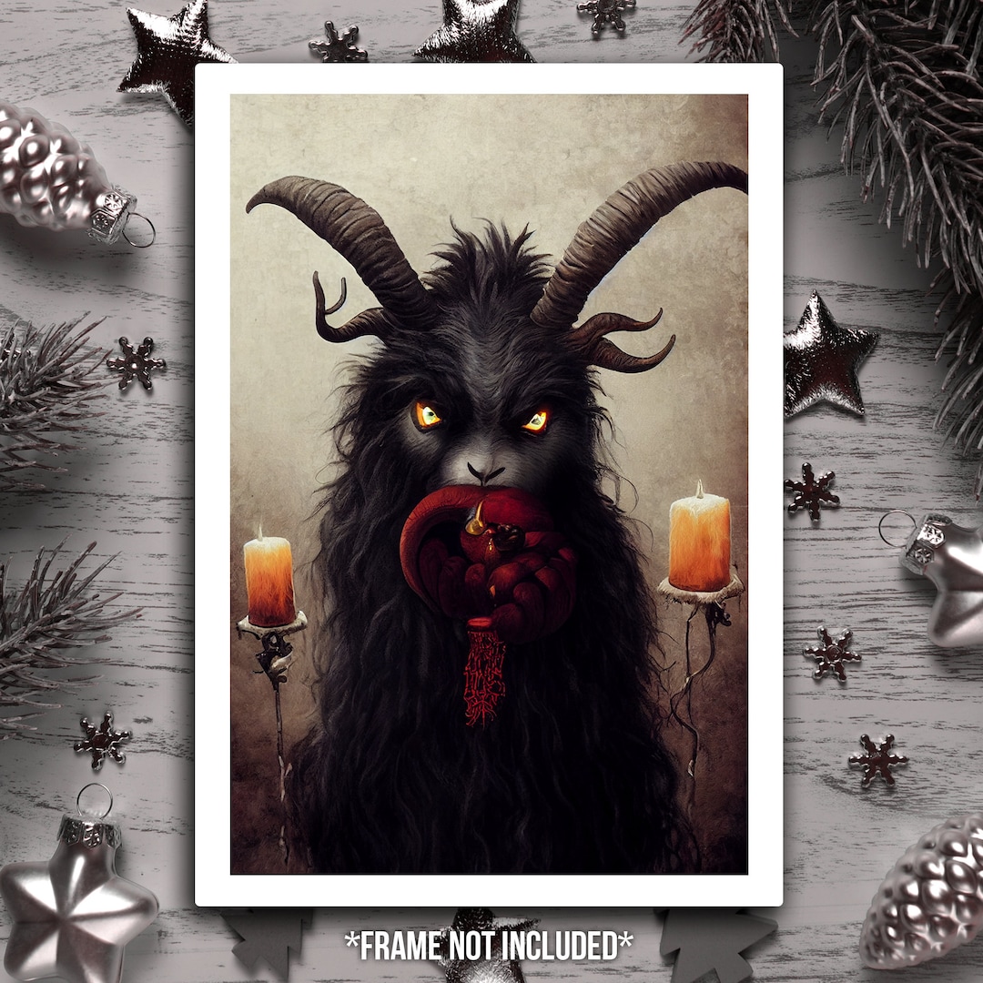 Feast of Krampus - Satin Posters (300/210gsm) , Krampus Design, Xmas ...