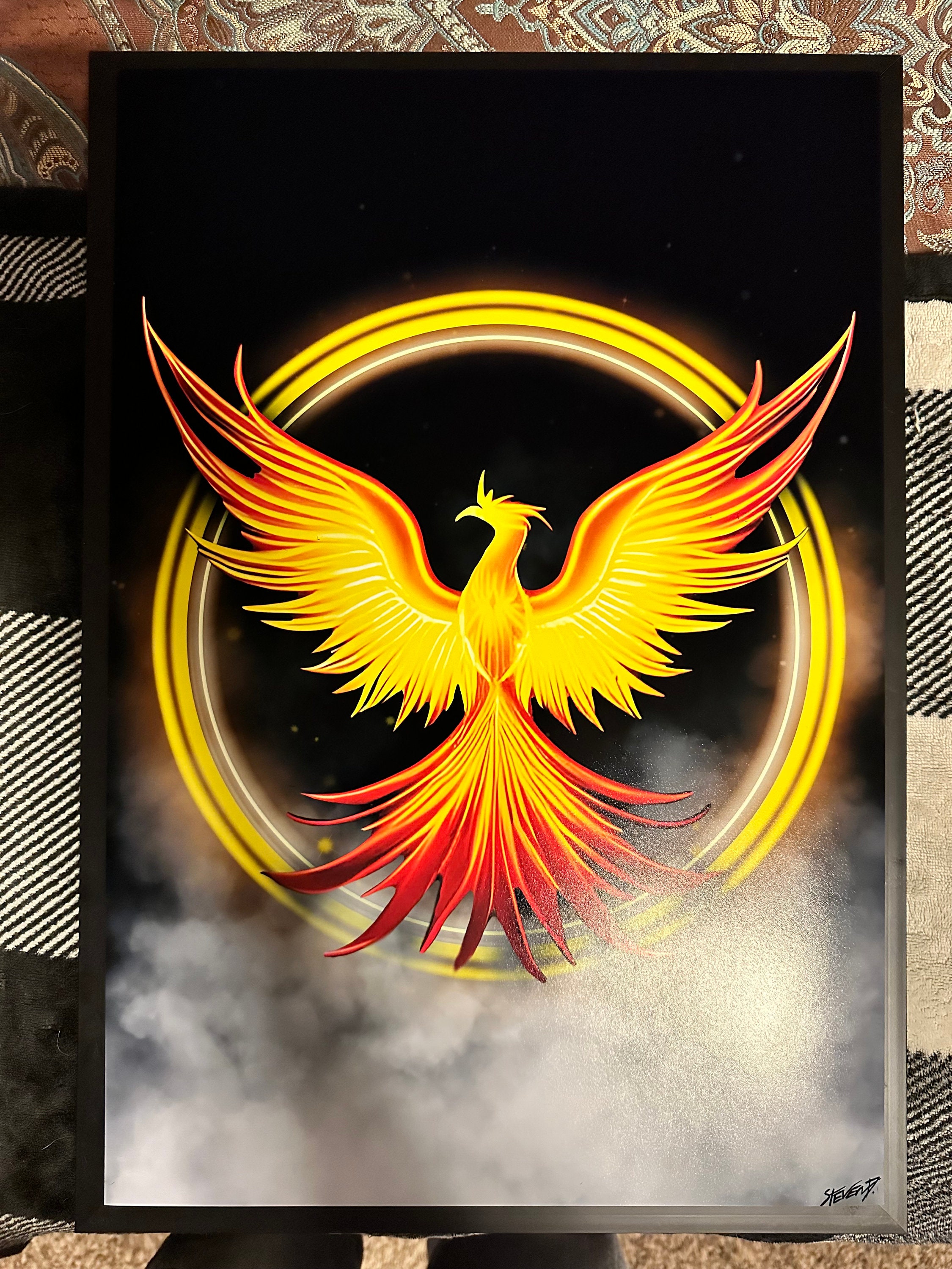 Phoenix Rising From the Ashes Digital Print - Etsy