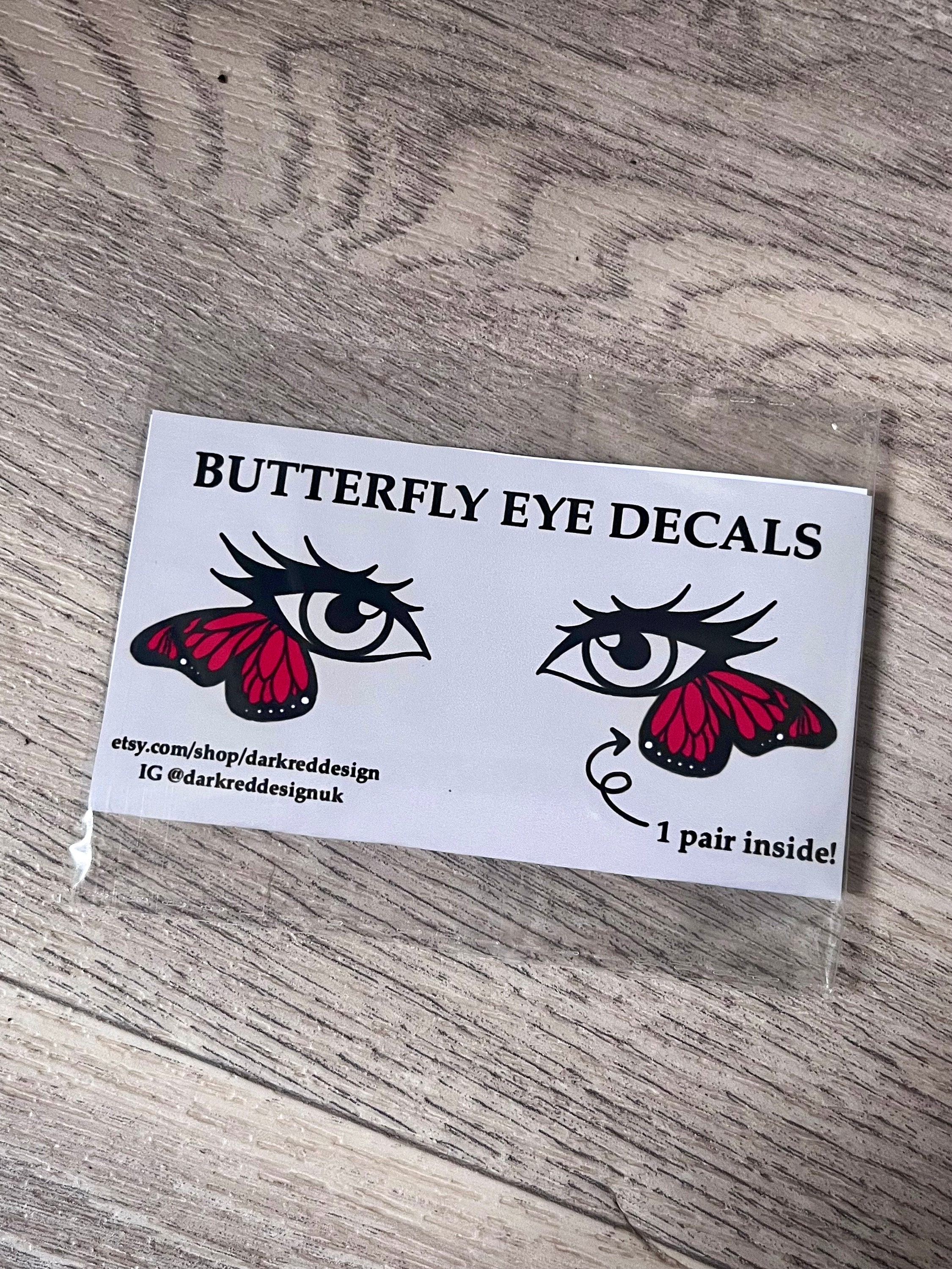 Handmade Makeup Decal Butterflies 1 Pair Reusable Several - Etsy