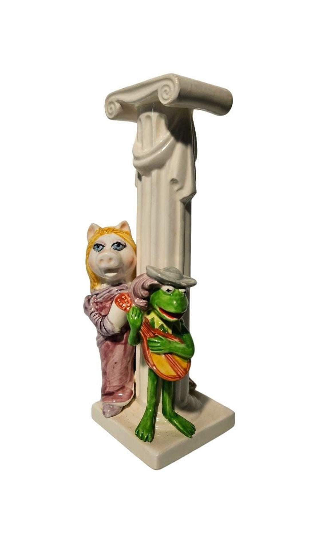 Vintage Kermit Miss Piggy Muppets Candleholder, Sigma Japan - Etsy